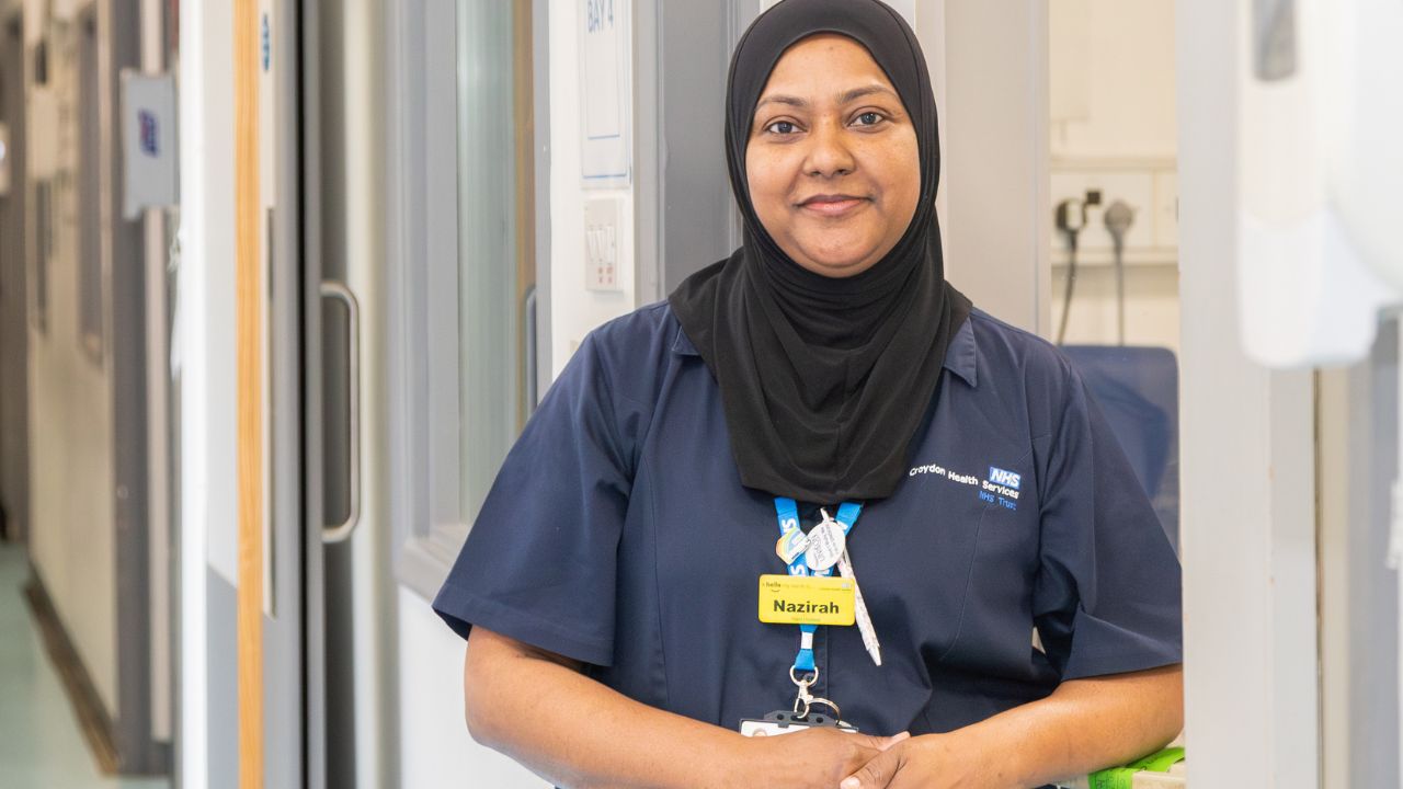 Nazirah Sheikpentoo – ward hostess at Croydon University Hospital ...